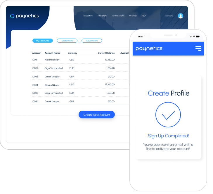 Personal Account | Paynetics